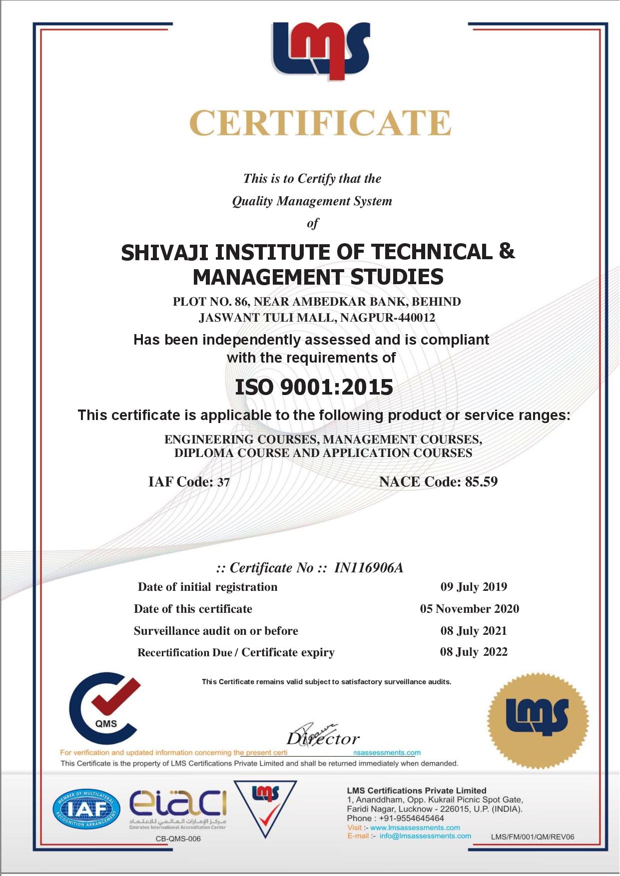 Shivaji Institute of Technical & Management Studies